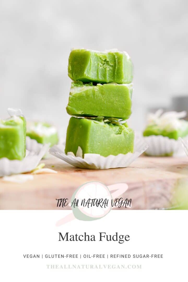 Easy Paleo Matcha Fudge - The All Natural Vegan