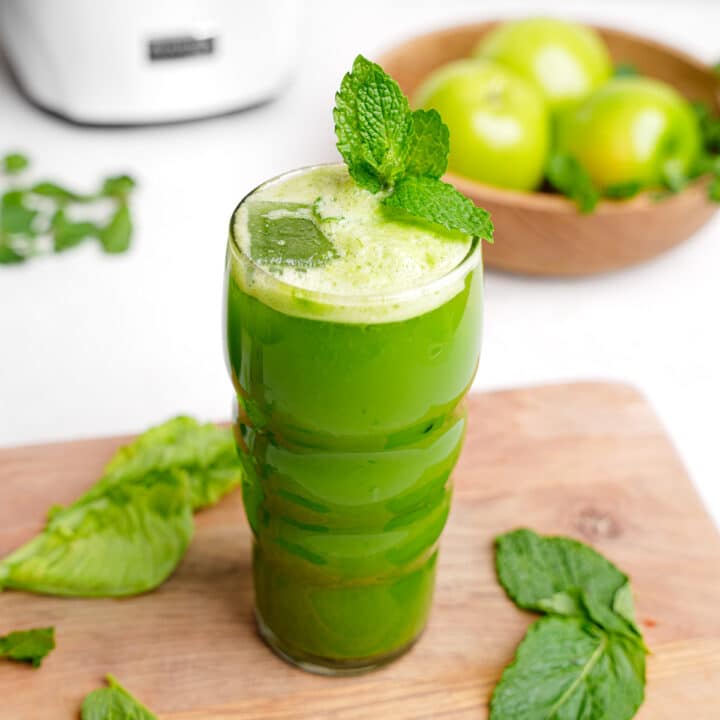 Collard Mint Green Juice - The All Natural Vegan