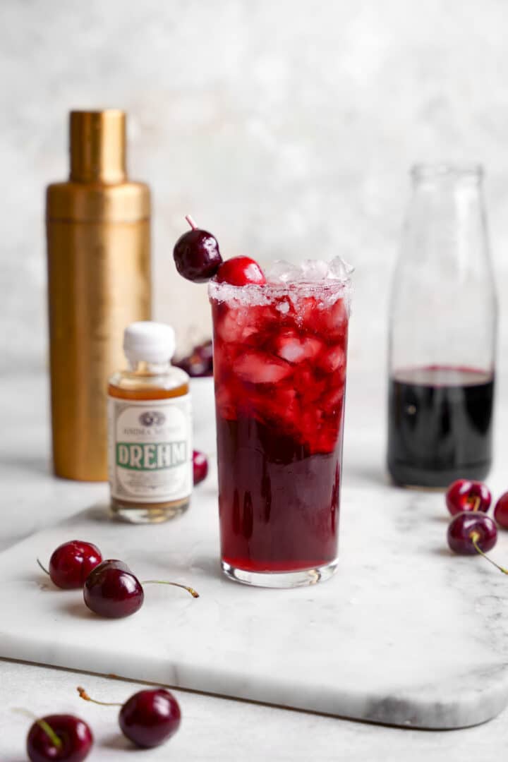 Tart Cherry Sleepy Time Mocktail - The All Natural Vegan