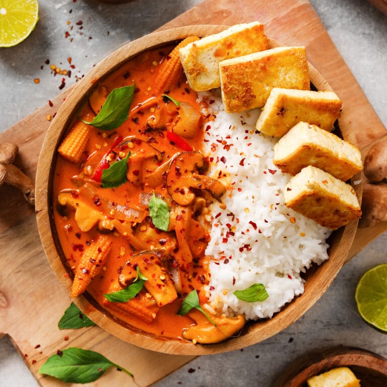 Nut-Free Vegan Tofu Panang Curry - The All Natural Vegan