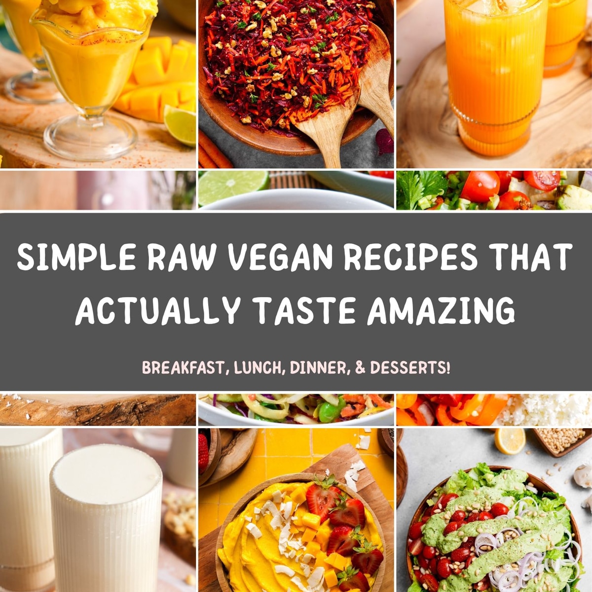 Simple Raw Vegan Recipes That Actually Taste Amazing - The All Natural ...